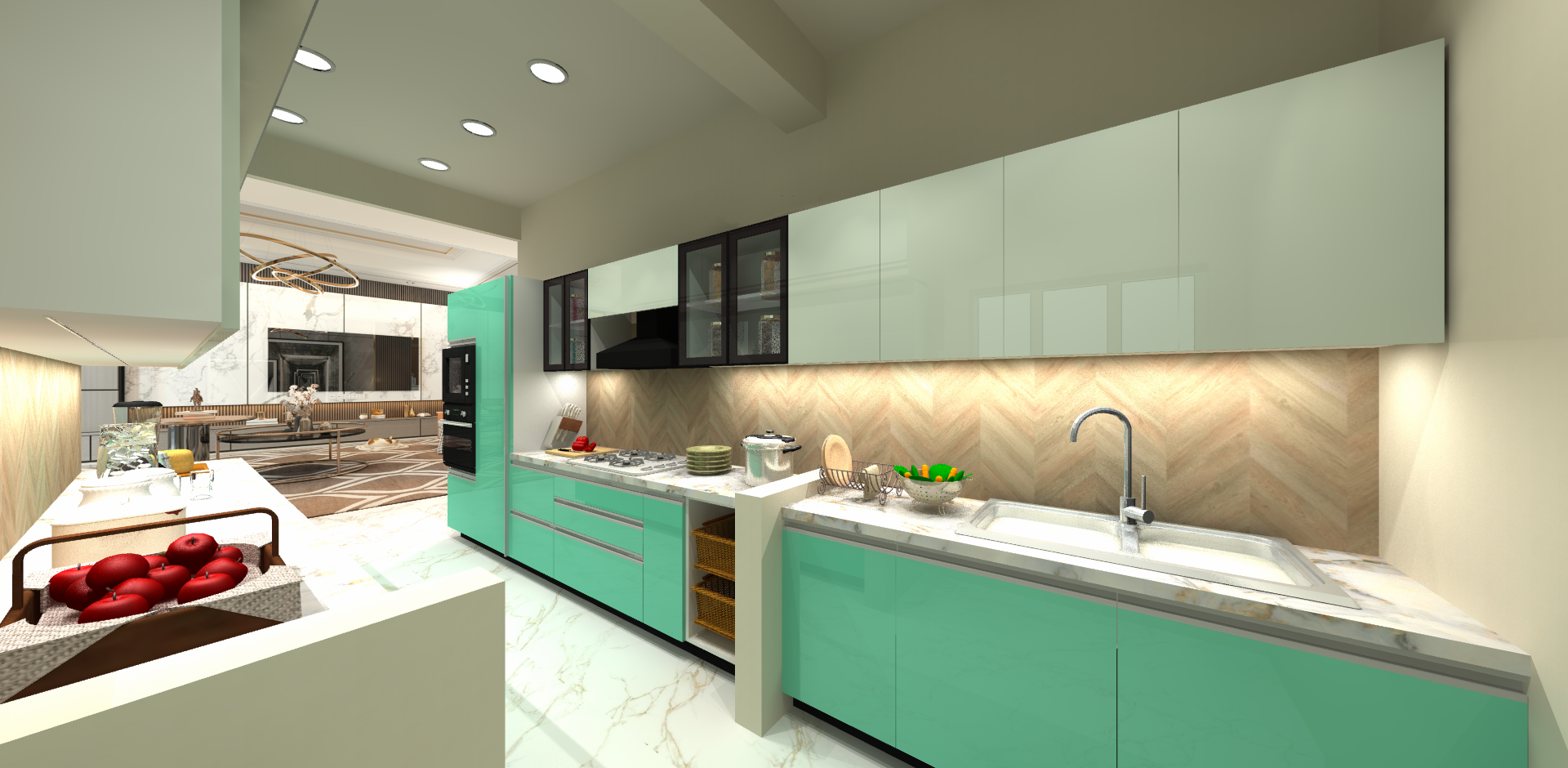 Choosing The Right Colour Combination For Your Modular Kitchen